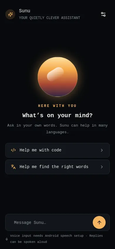 Sunu AI Assistant
