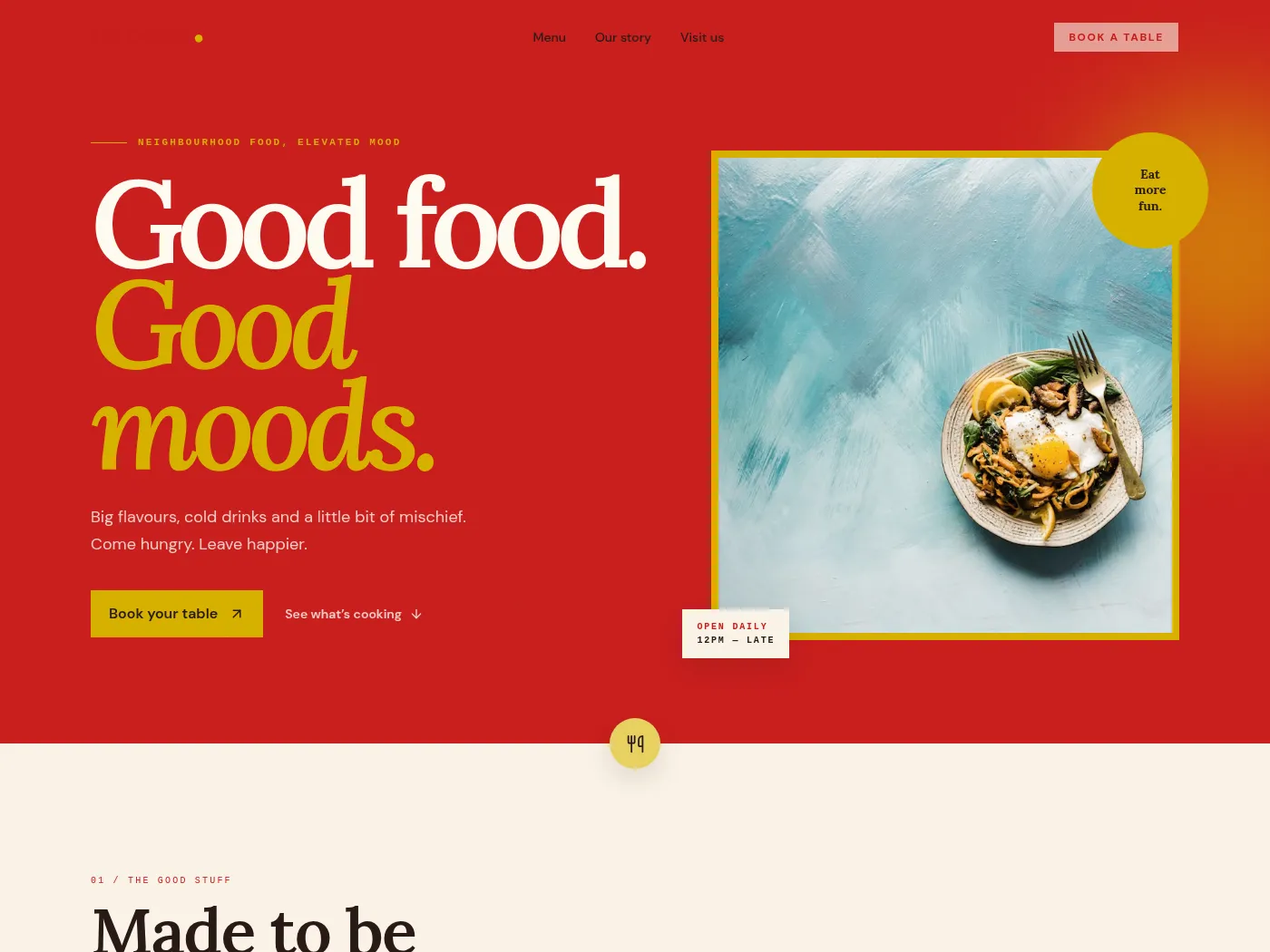 Mr. Goofy Restaurant Web