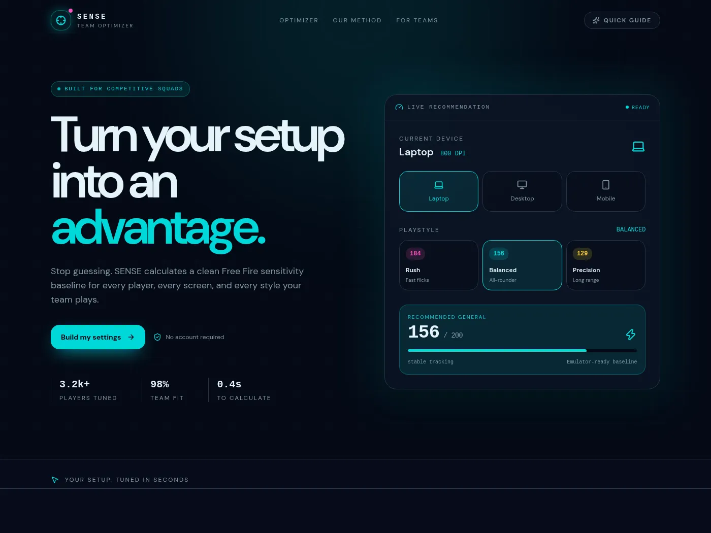 Free Fire Sensitivity Optimizer