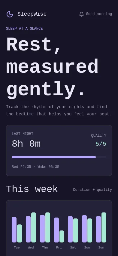 SleepWise Tracker