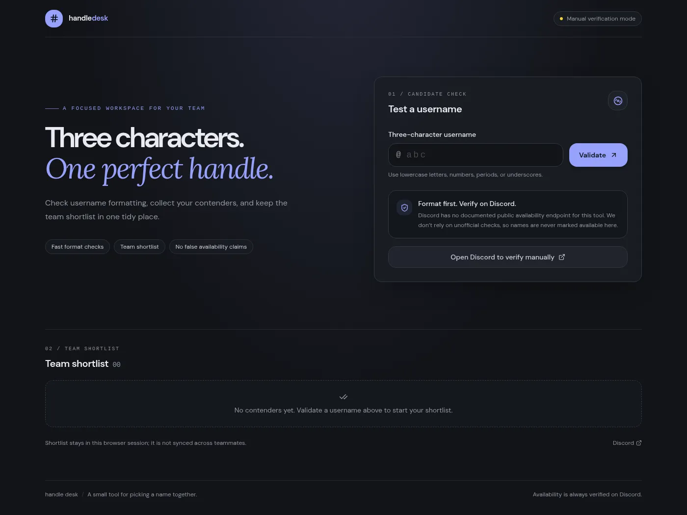 Discord Name Checker