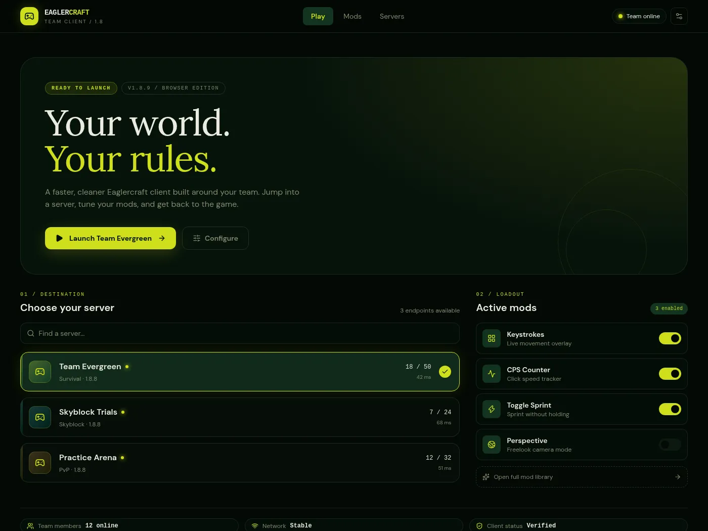 Eaglercraft Custom Client