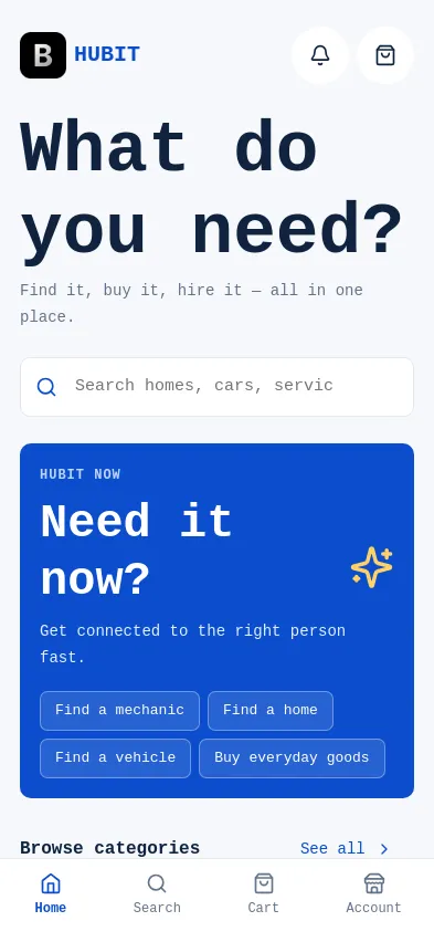 HUBIT Marketplace App