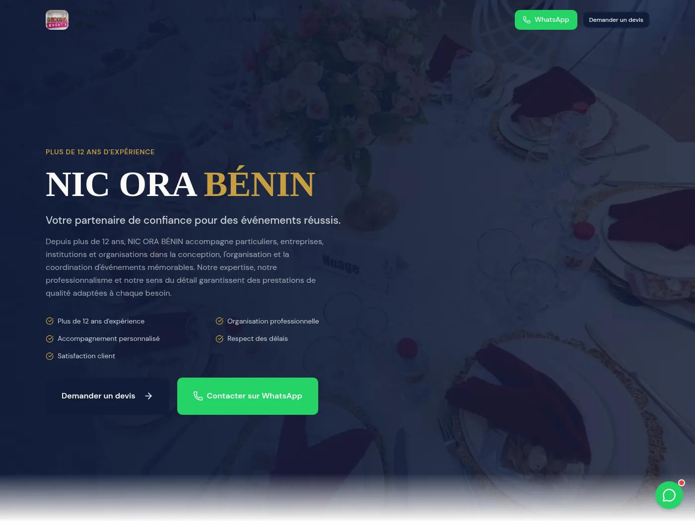 NIC ORA BÉNIN Premium Web