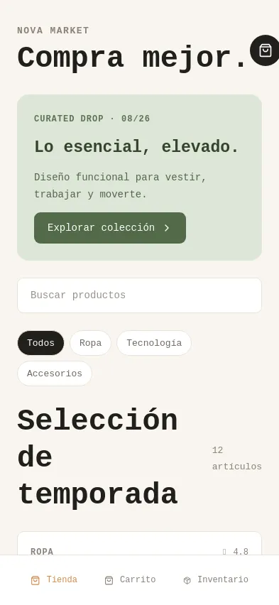 Tech & Fashion Store App