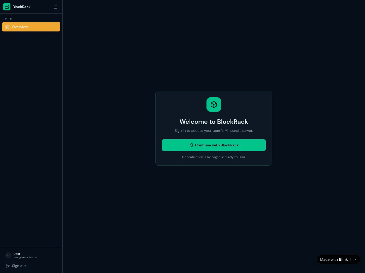 BlockRack Server Manager