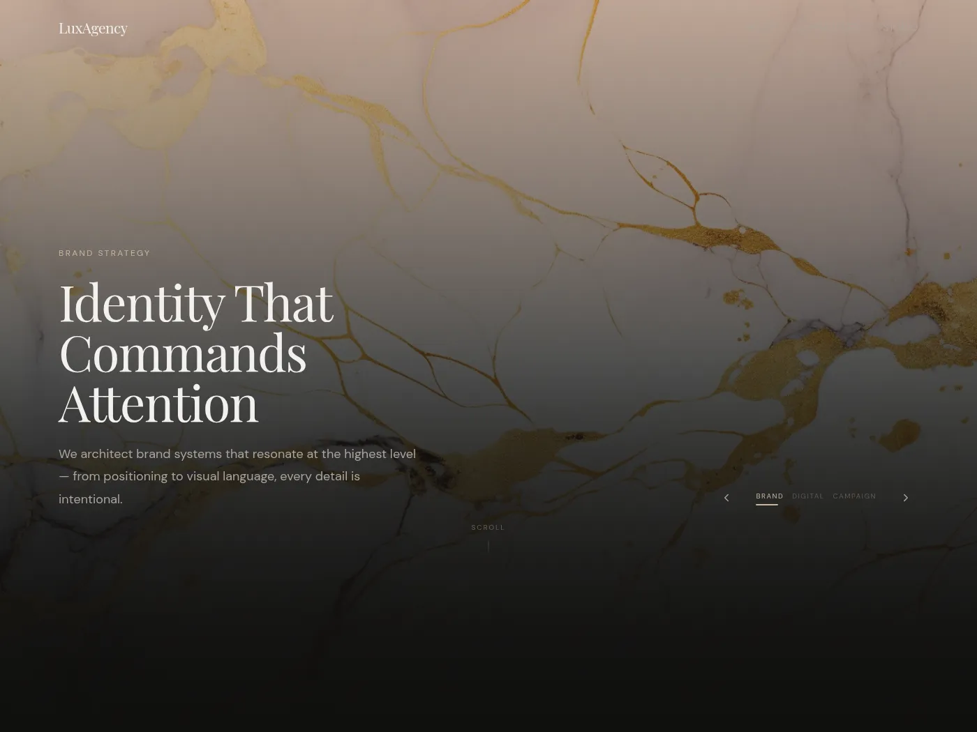 LuxAgency Showcase Site