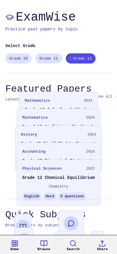 ExamWise Study App