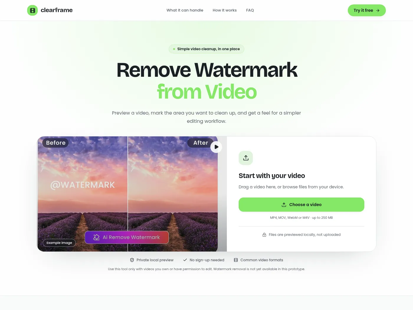 Video Watermark Remover