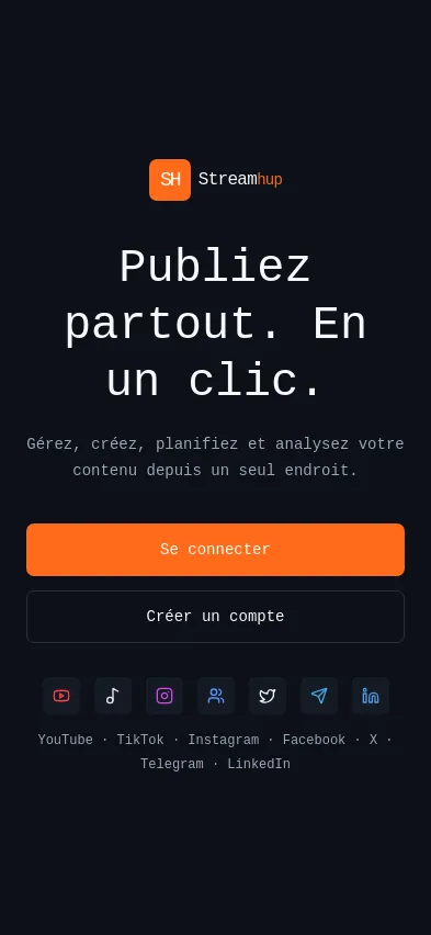 Streamhup Mobile UI Suite