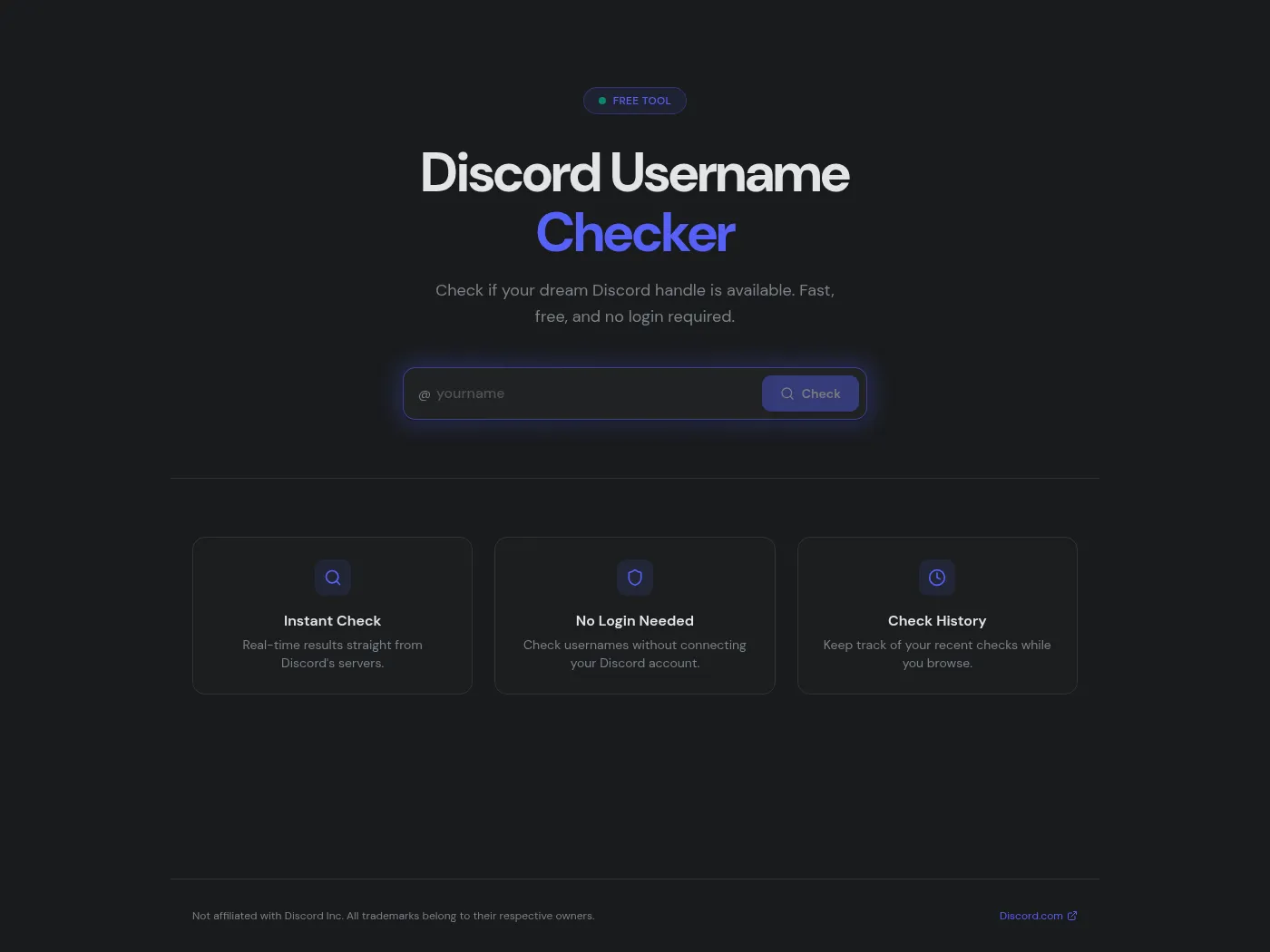Discord Username Checker
