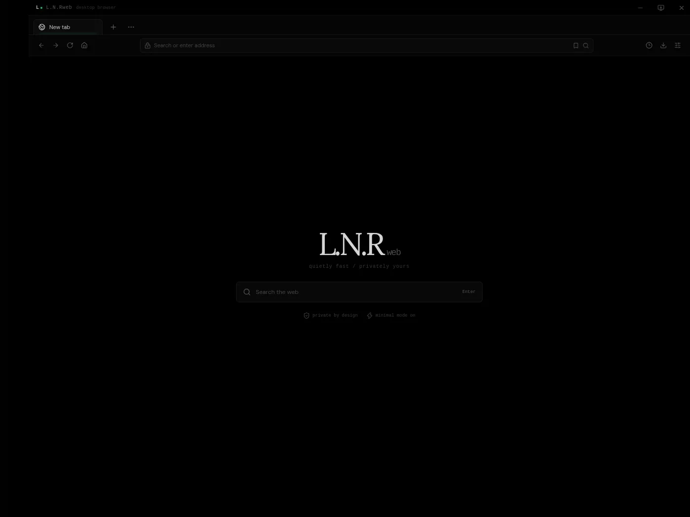 L.N.Rweb Minimalist Browser