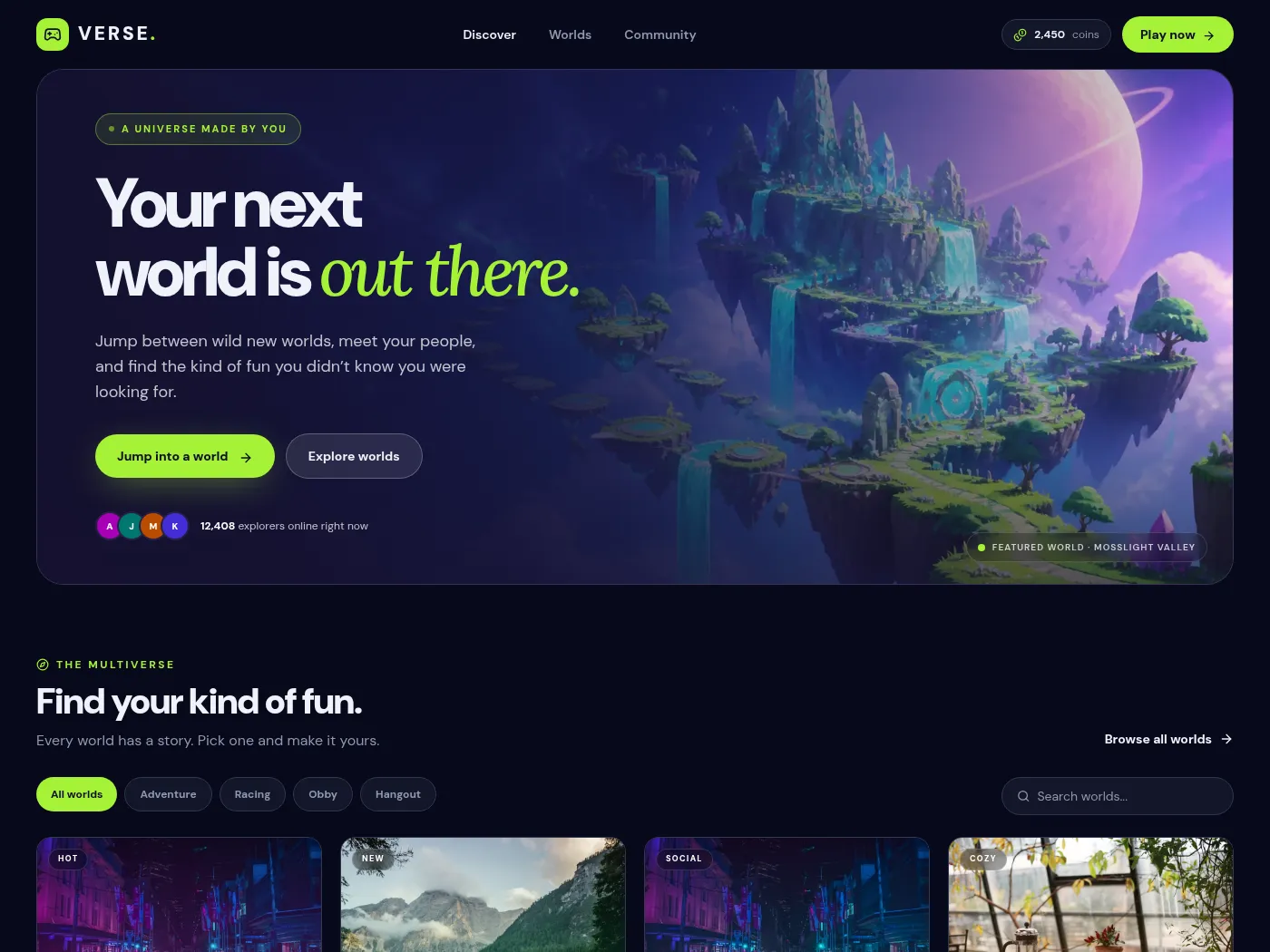 VERSE Multiverse Playground