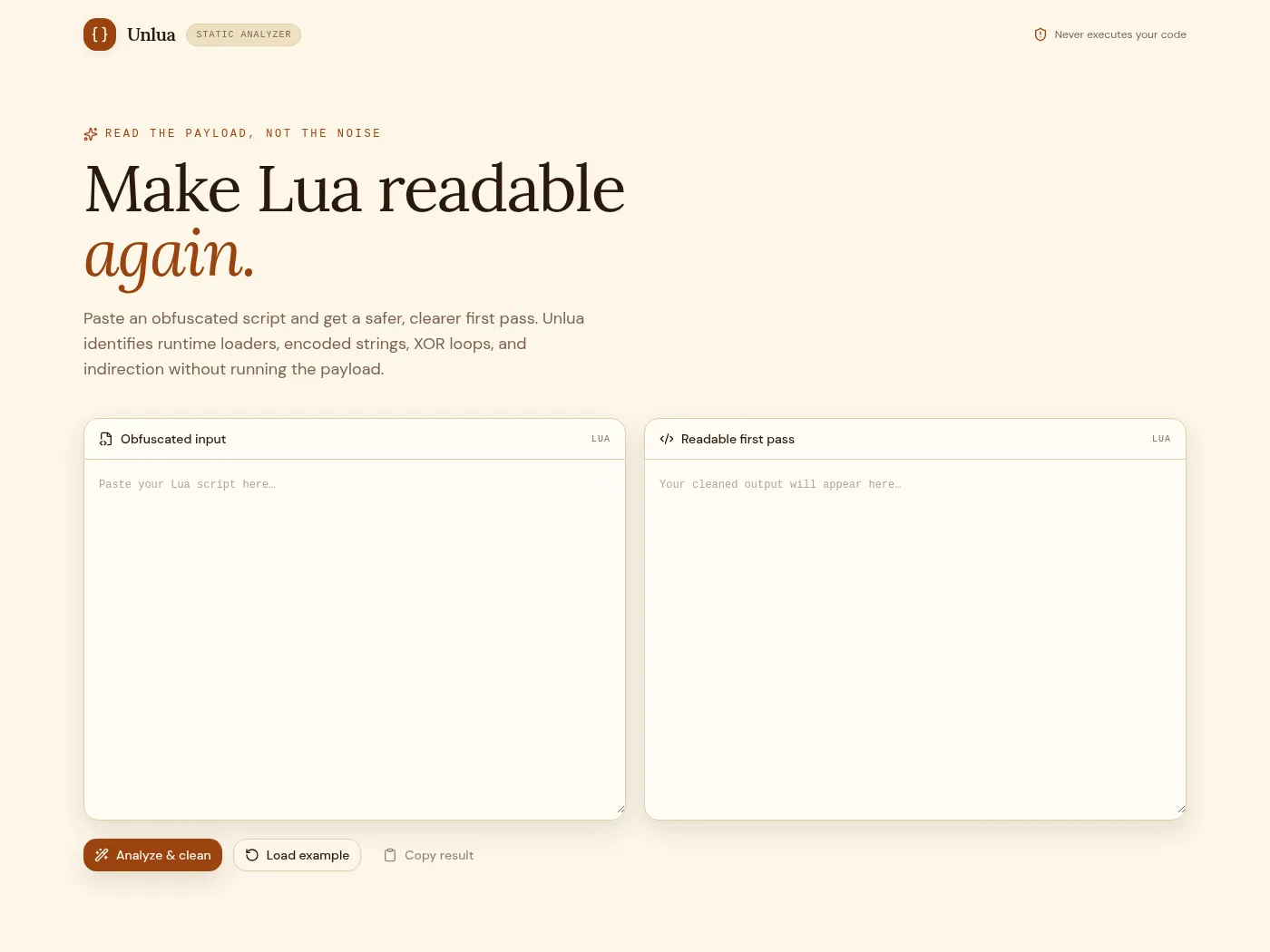 Lua Deobfuscator Tool