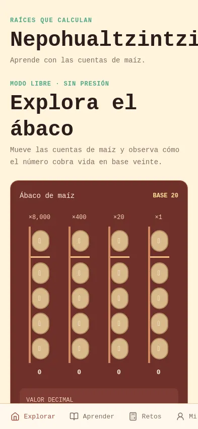 Nepohualtzintzin Abacus App
