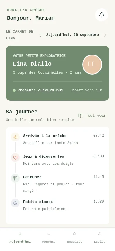 Monaliza Crèche App