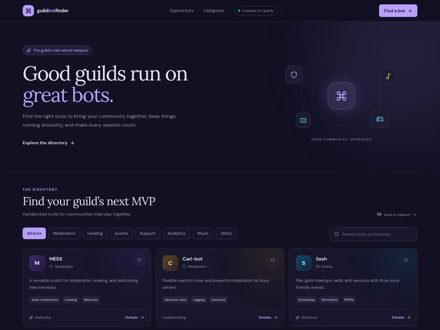 Guild Bot Finder