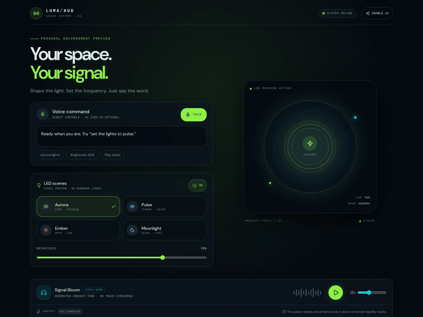 HUD Voice AI Controller