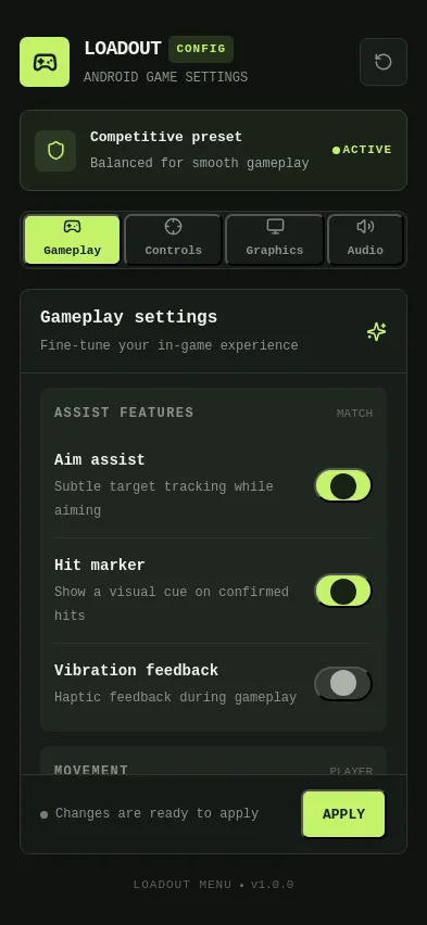 ImGui Android Game Menu