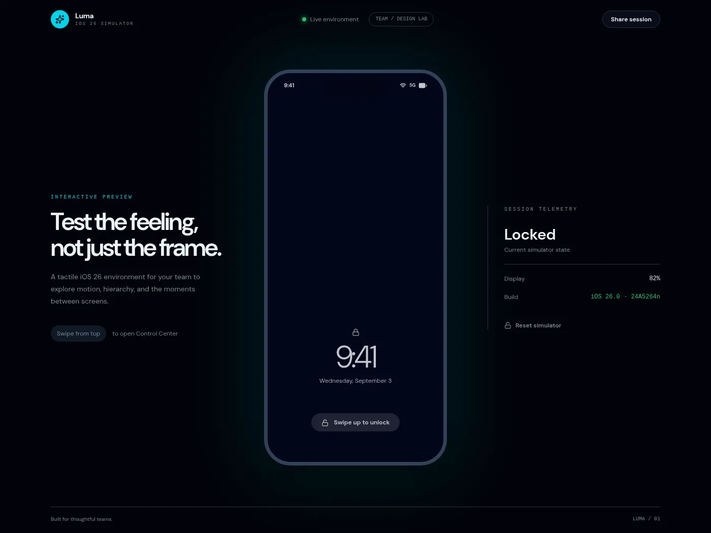 iOS 26 Interactive Simulator