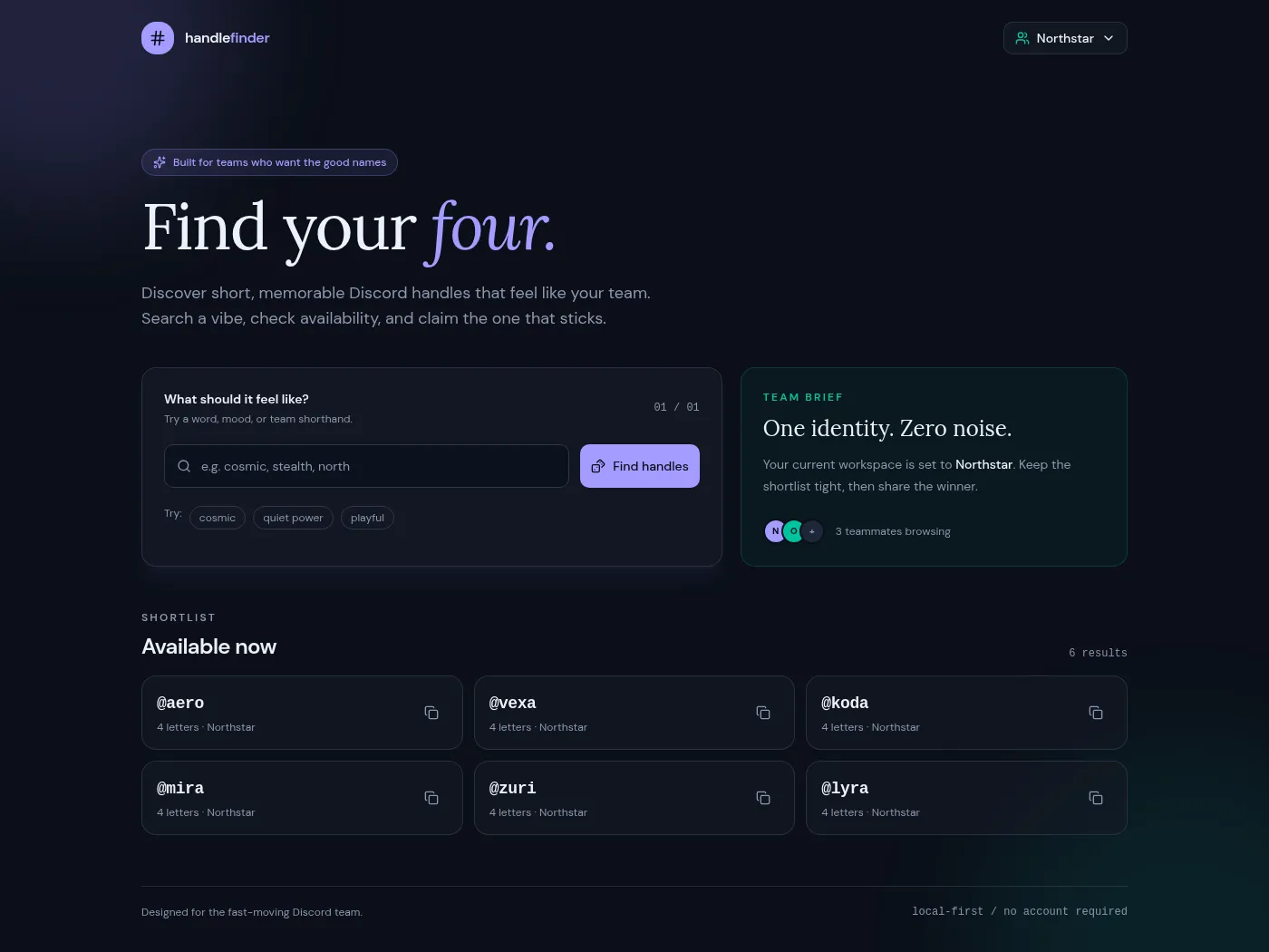 Discord Handle Finder