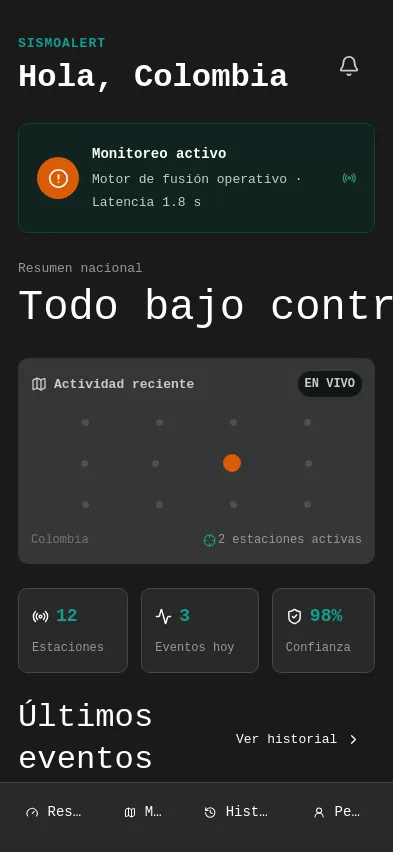 SismoAlert Colombia