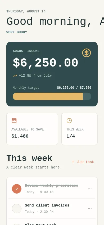 Task & Income Manager