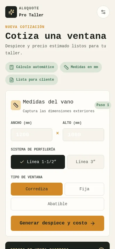 AluQuote Pro App