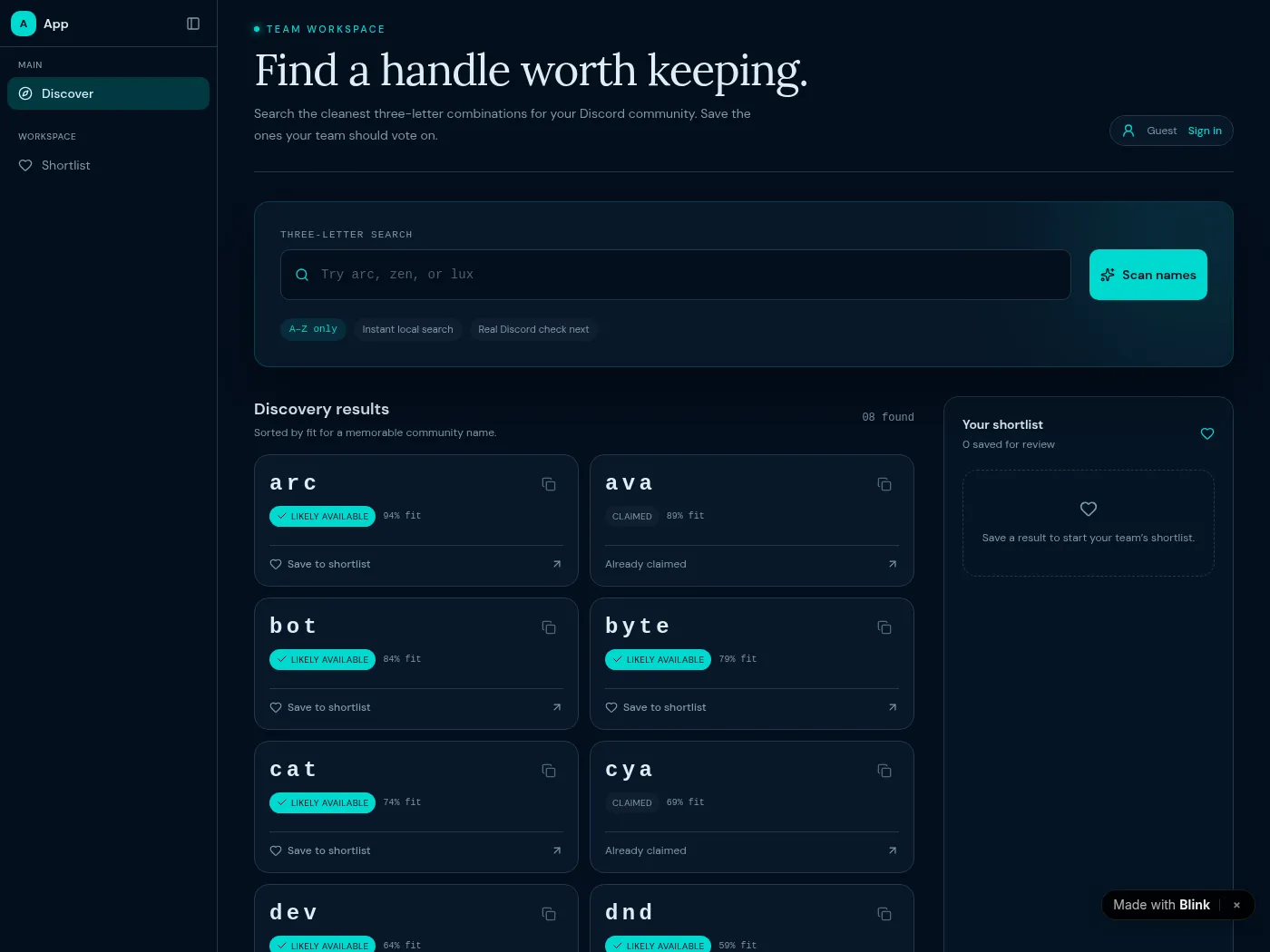 Discord Handle Finder