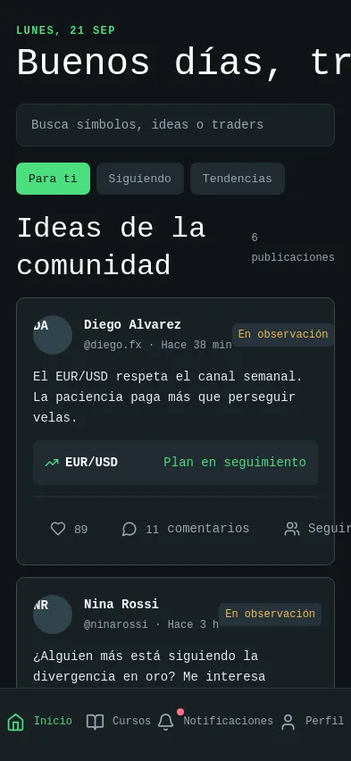 Trader Community App