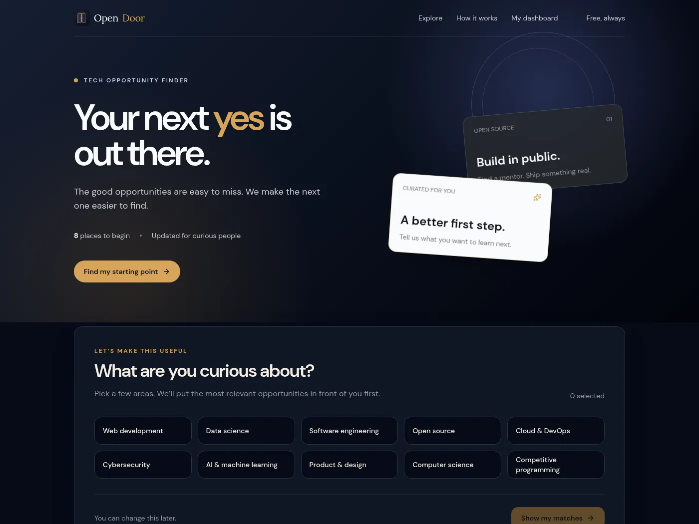 Tech Opportunity Finder