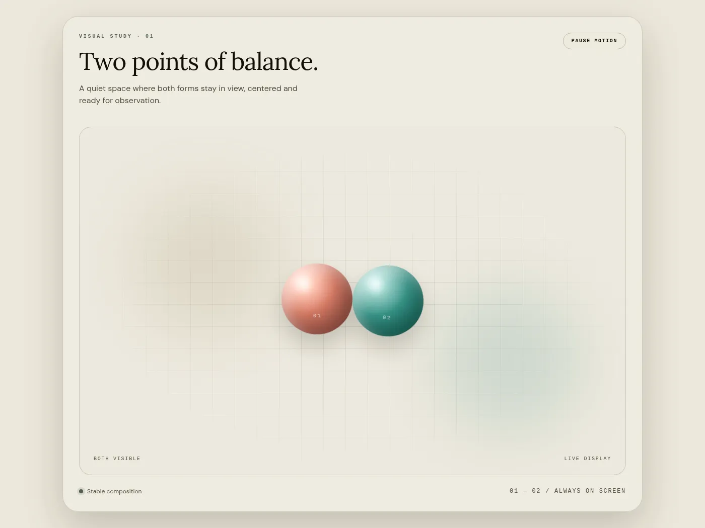 Dual Ball Display