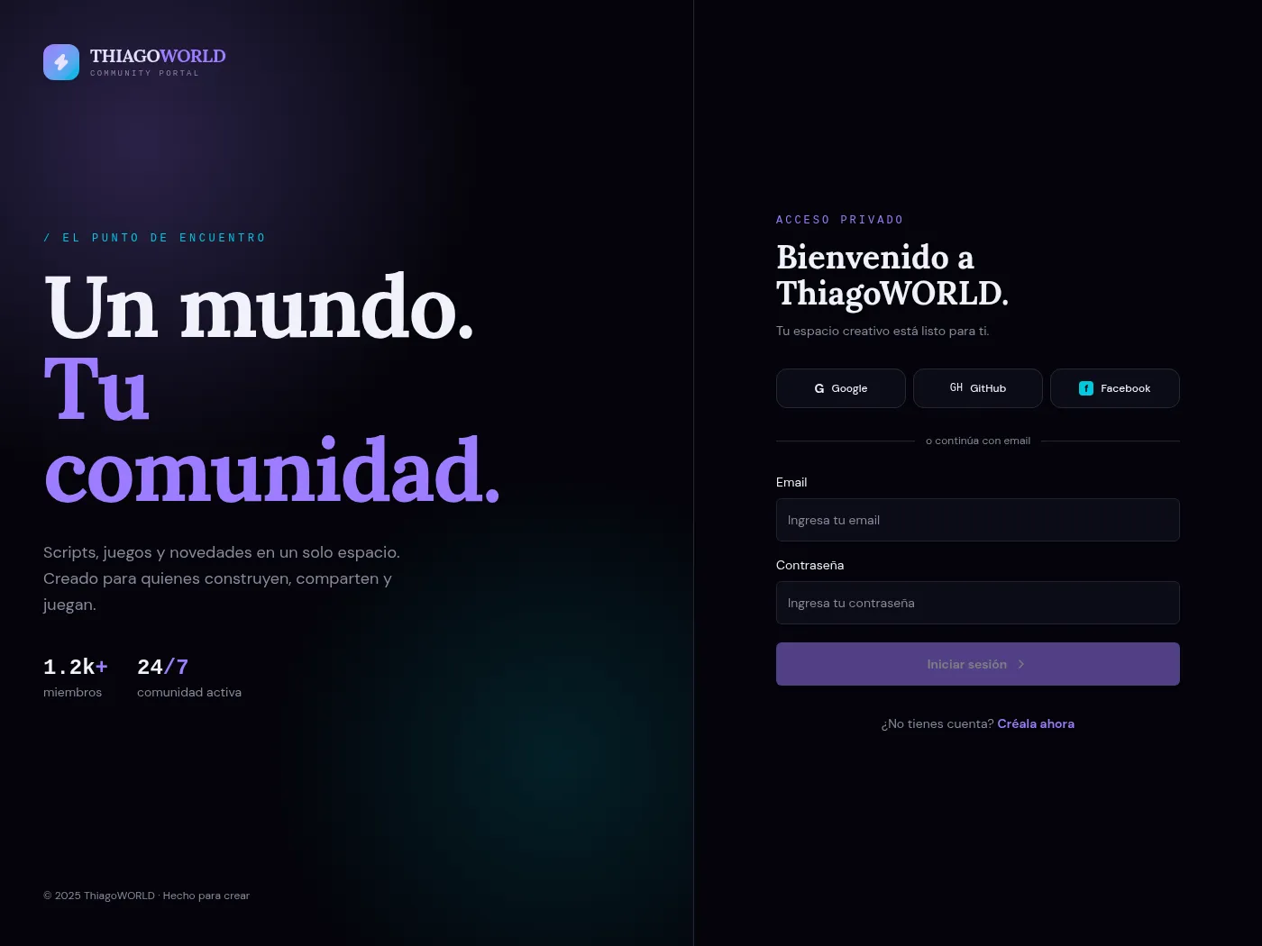 ThiagoWORLD Portal