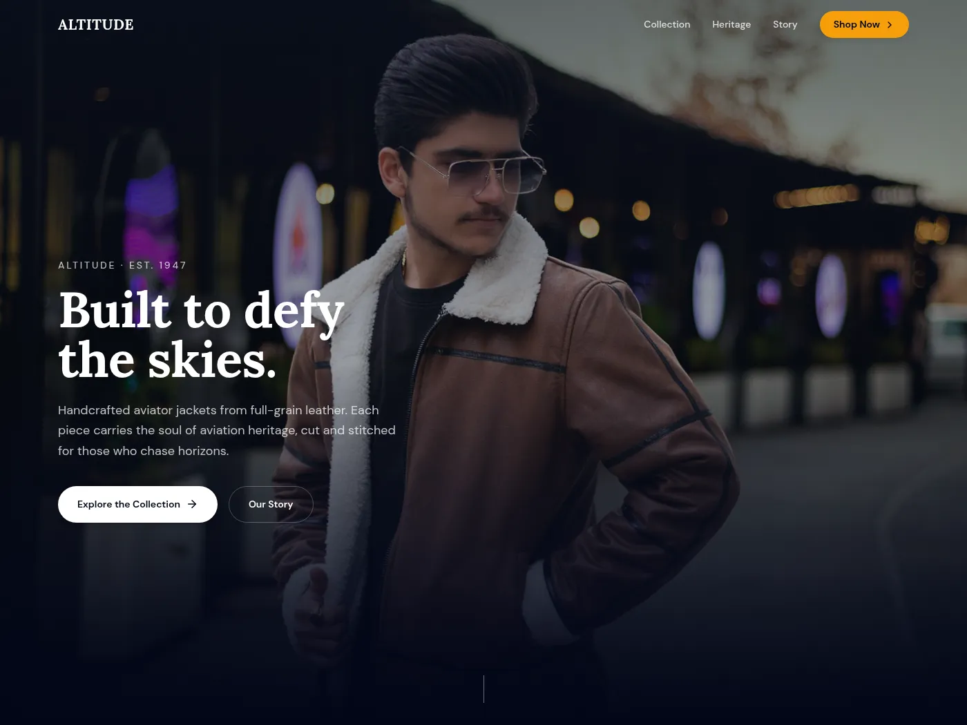 Aviator Jacket Showcase
