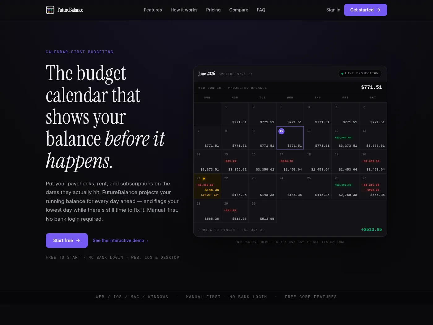 FutureBalance Budget App