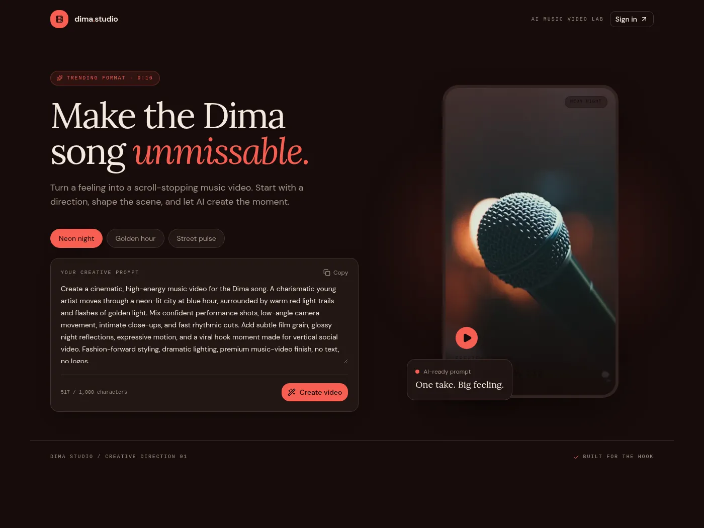 Dima Song AI Video Creator