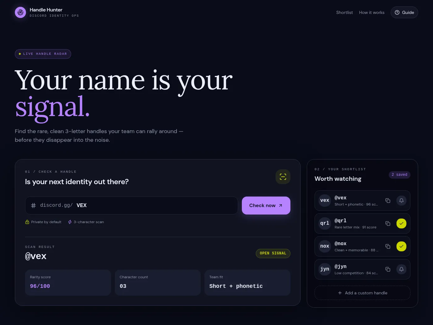 Discord Handle Hunter