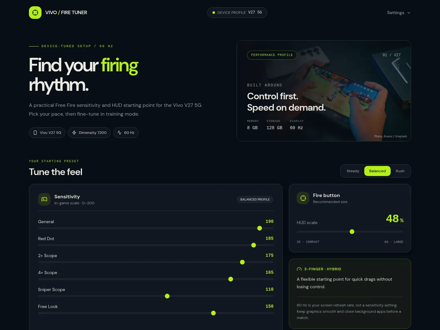 Freefire Sensitivity Optimizer
