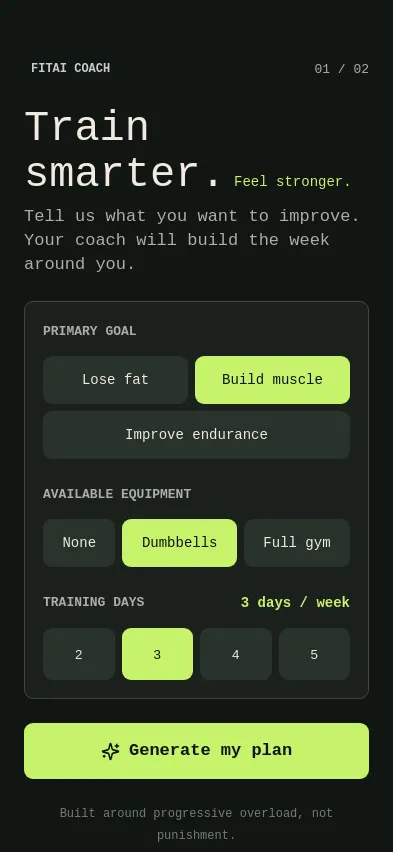 FitAI Workout Coach