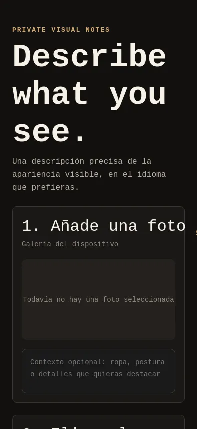 AI Photo Descriptor