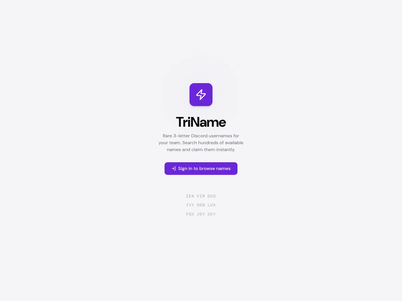 TriName Discord Finder