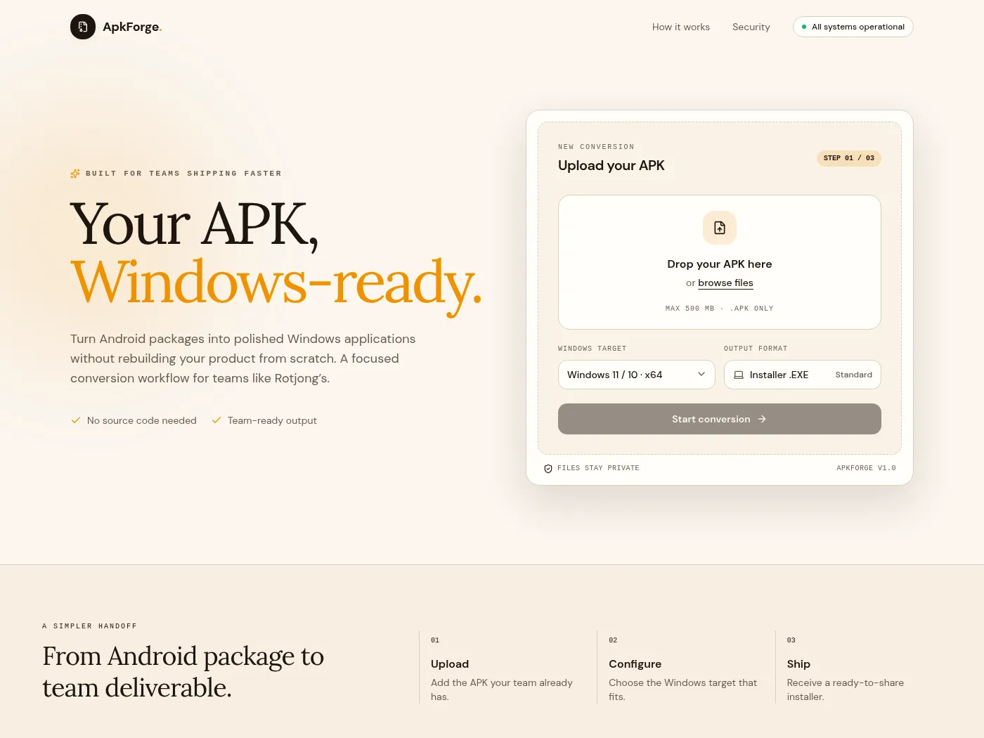 APK to EXE Converter