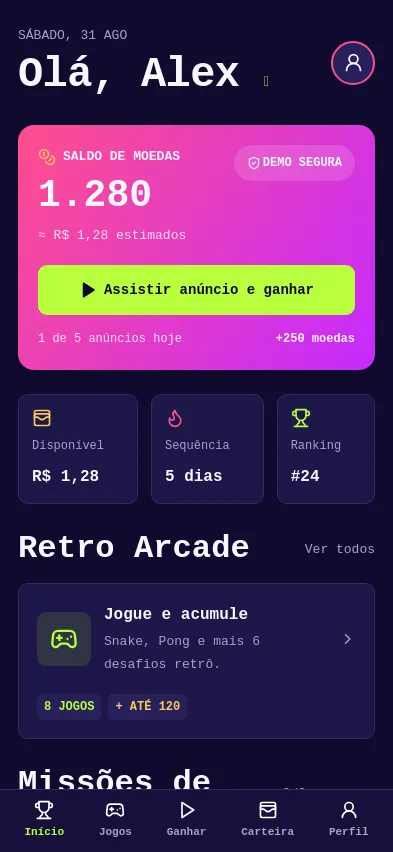 RetroCash Arcade
