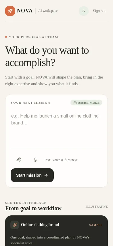 NOVA AI Mobile Agents