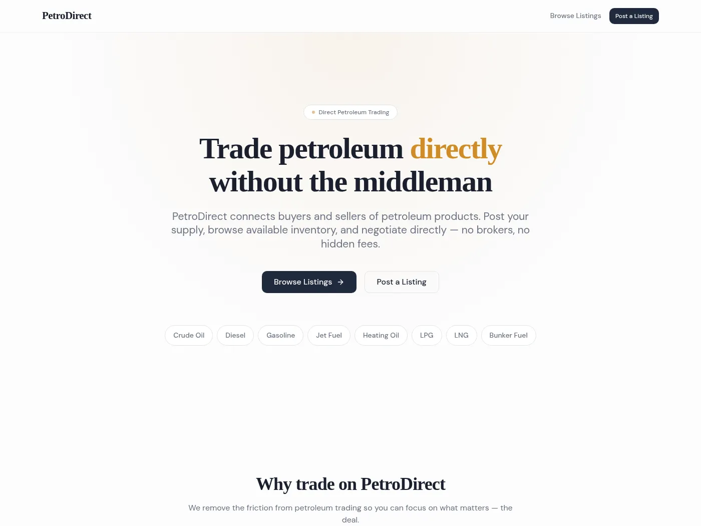 PetroDirect Marketplace