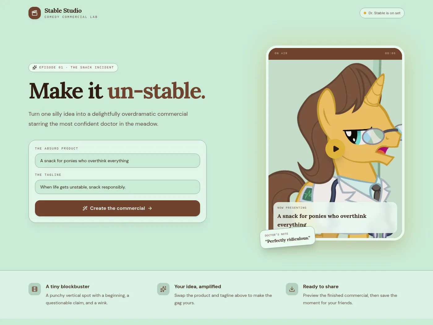 Pony Comedy Creator