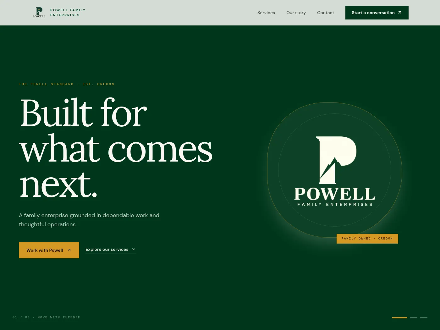 Powell Family Enterprises Site