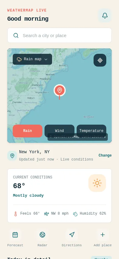WeatherMap Live
