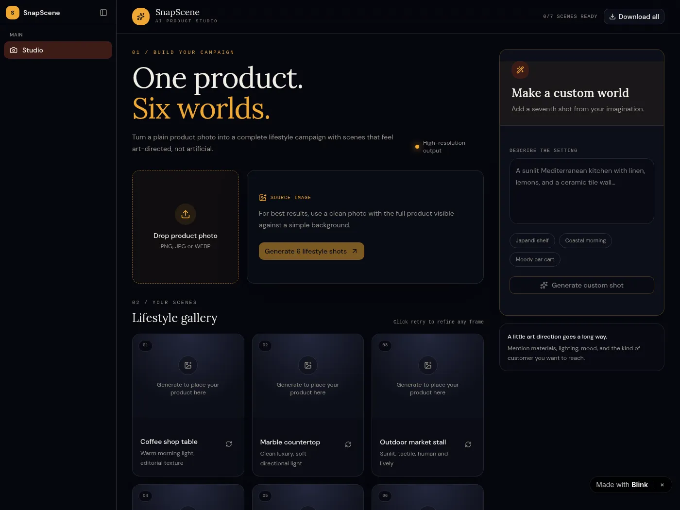 SnapScene AI Studio