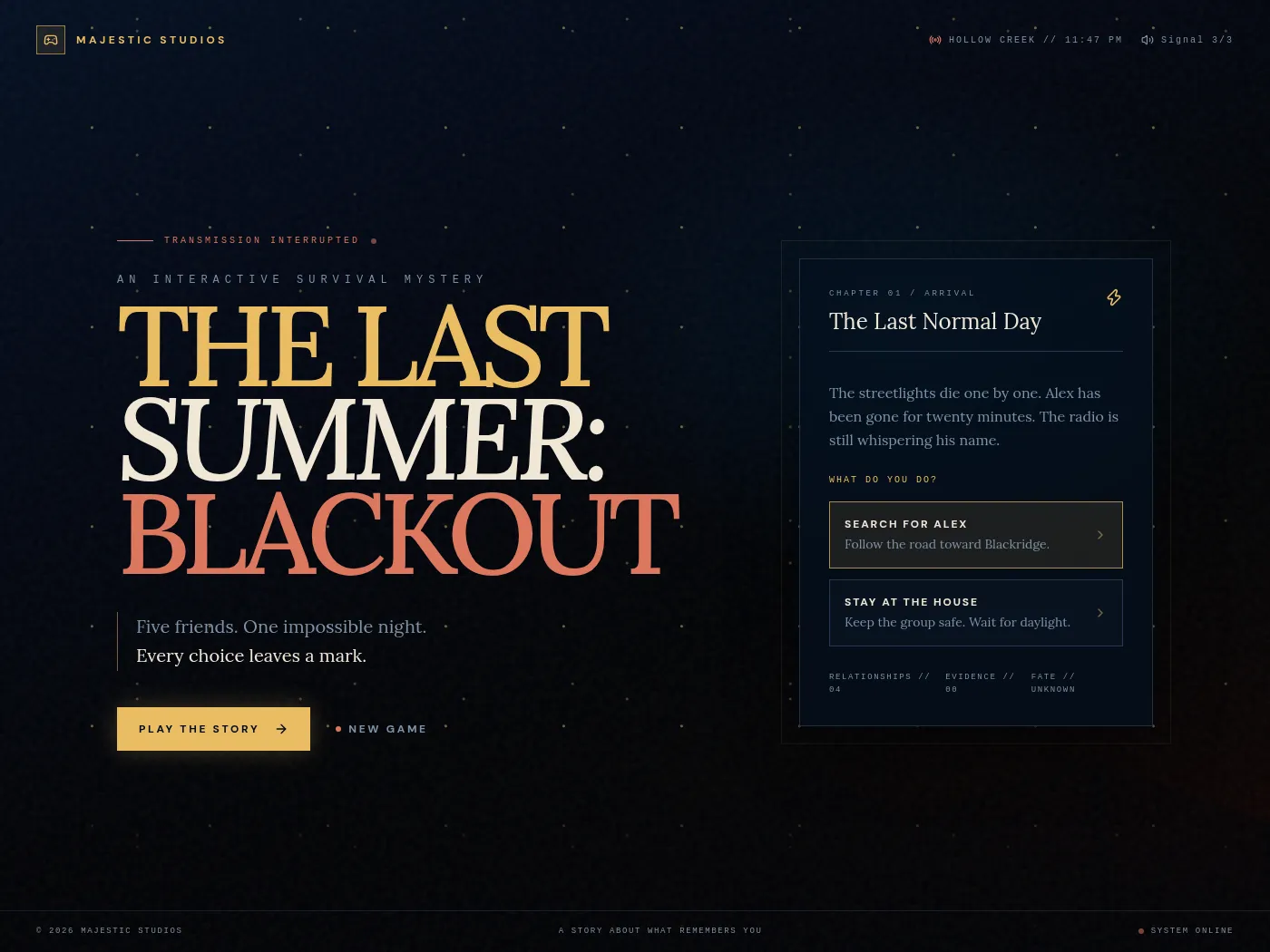 The Last Summer: Blackout